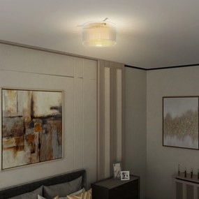 HOMCOM Stropní lampa s akrylovým stínidlem, kov, kompatibilní s halogenovými a LED žárovkami