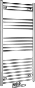 Aqualine Aqualine, ALYA topné těleso rovné 600x1188mm, středové připojení, chrom, LLS303