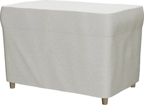 Potah na podnožku Strandmon barva krémová látka pletený vzor