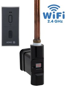 Hydronix Home Plus WiFi BASIC topná tyč Barva topné tyče: Černá, Výkon topné tyče: 900 W, Připojení topné tyče: Bez kabelu s mechanickým vypínačem