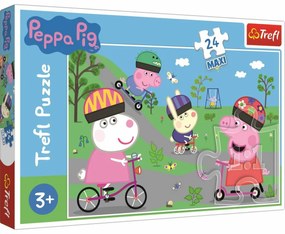 Trefl Maxi puzzle Prasátko Peppa Aktivní den, 24 dílků