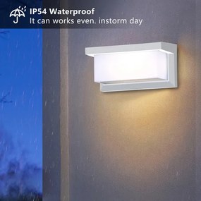 Brilagi - LED Stm ven nástěnné svít BRICKY 1xE27/6W/230V 2700-6500K IP54 bílá