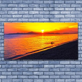 akrylový obraz Moře Slunce Pláž Krajina 120x60 cm