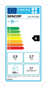 Mobilní klimatizace Sencor SAC MT1048C