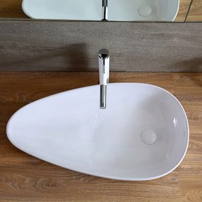 Rea Greta75 umyvadlo, 77 x 43 cm, bílá, REA-U1500