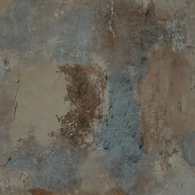 Vliesová tapeta na zeď, imitace betonu, odstíny modré a hnědé WL1203, Wanderlust, Grandeco