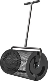 Kompostér Outsunny 75L 61x40cm - Rozmetadlo hnojiv pro zahradu s T-rukojetí, kovová síťka a rozmetadlo pro rašelinu | Aosom