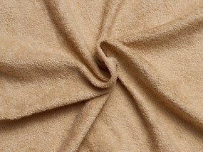Froté prostěradlo béžové Rozměr: 90x200 jednolůžko