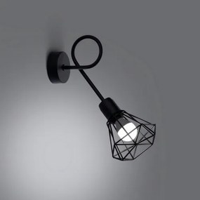 Nástěnné svítidlo SOLLUX ARTEMIS 1S černé E14 1x40W bez žárovky SL.1108