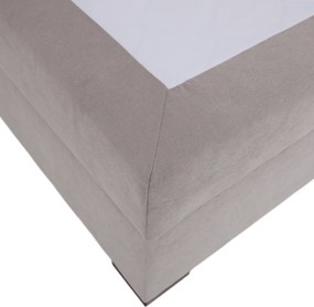 Boxspringová pocketová postel, 200x200, šedohnědá Taupe, APRIL