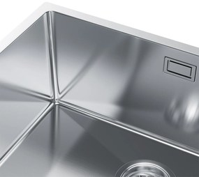 Erga HD, 1-komorový ocelový dřez 540x440x210 mm, ocelová, ERG-MLS-HD5444