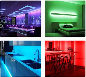 Verk Group Led pásek 5050 rgb 4,5 m vodotěsný set dálkového ovládání