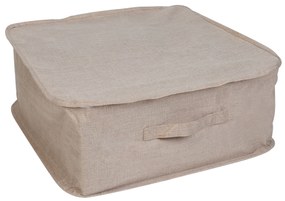 Textilní úložný box na oblečení a přikrývky se zipem Compactor SANDY 46 x 46 x 20,5 cm