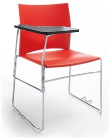 profim Konferenční židle ARIZ 550V Barva kostry chromová kostra Bez sklopného stolku Barva plastu Profim Ariz - červený plast