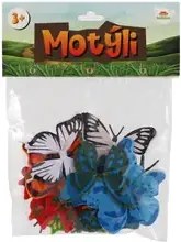 TEDDIES Motýli / Figurky / 12 ks / plast / 7-8 cm / od 3 let