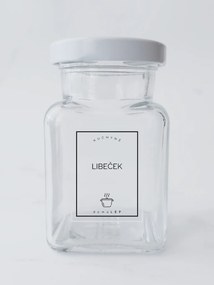 Samolepka na kořenky LIBEČEK průhledná 3 × 4 cm základní písmo