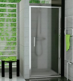 Sanswiss TOP-LINE S TLSP jednokřídlé sprchové dveře 90 cm Profil: Bílá, Sklo: Hladké čiré