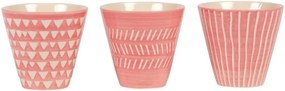 Sada 3 květináčů Sass & Belle Pink Mini Planters