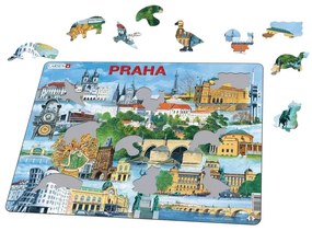 Larsen Vzdělávací puzzle Praha Památky 66 dílků