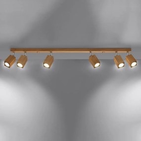 Sollux Lighting Stropní svítidlo KEKE 6 dub