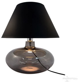 Zuma Line Stolní lampa ADANA GRAFIT ⌀ 40 cm, v. 44 cm Barva: Černo/zlatá