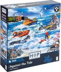 HOP Puzzle Proti přílivu / 1000 dílků / nepravidelné dílky / plakát A3