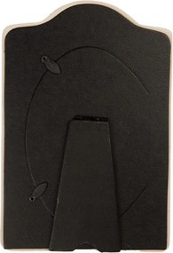 Béžový antik fotorámeček s růžičkami a mašlí - 14*2*21 cm / 10*15 cm