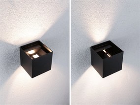 P 94847 Domovní LED venkovní nástěnné svítidlo Smart Home Zigbee Cybo IP44 hranaté 100x100mm RGBW 2x2,5W 230V antracit hliník - PAULMANN