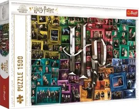 TREFL Puzzle Harry Potter: Svět Harryho Pottera / 1500 dílků / 85 x 58