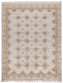 Diamond Carpets India, Ručně vázaný kusový koberec Sultan DESP P87 Ivory White Gold, 140x200, béžová, vícebarevná, chodba / předsíň