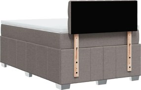 Box spring postel s matrací taupe 120x190 cm textil 3287018