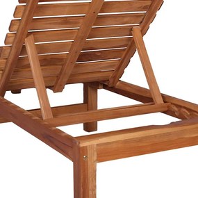 Zahradní lehátko masivní teak 316171
