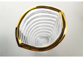 KŘISTÁLOVÁ VÁZA BOHEMIA PRESTIGE WAVE GOLD 340MM