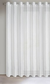 ZÁCLONA NA KROUŽCÍCH SIBEL 300 CM X 250 CM CM BÍLÁ