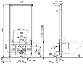 Deante Deante, podomítkový rám pro bidet, DEA-CST_BI01