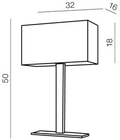 Designová stolní lampa Martens bílé