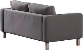 Potah na pohovku IKEA  Karlstad 2-místná, nerozkládací, krátký barva hnědá látka sametová