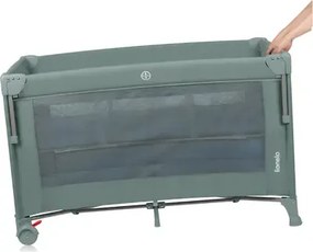 LIONELO Postýlka cestovní Ellen 3v1 Green Sage / přistýlka k posteli /