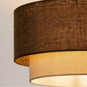 Brilagi - LED Lustr na lanku BOHO ECO 1xE27/10W/230V pr. 40 cm hnědá/krémová