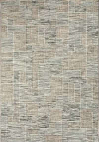 Spoltex, AKCE: 120x170 cm Kusový koberec Terazza 21107-740 Ivory Silver/Taupe – na ven i na doma, hnědá, chodba / předsíň