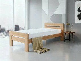 Jednolůžková postel z bukového dřeva s roštem 90x200 cm v přírodní barvě Fiorentino – B.E.S.