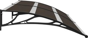 Vchodová stříška černá 240 x 75 cm polykarbonát 144826