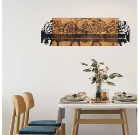 Asir Nástěnná dekorace 76,5x24,5 cm poslední večeře dřevo/kov AS1693