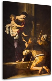 Obraz na plátně REPRODUKCE Caravaggio, Madona z Loreta - 60x90 cm
