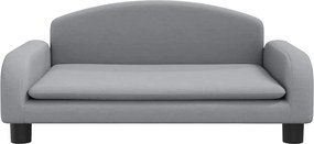 Pelíšek pro psy světle šedý 70 x 45 x 30 cm textil 171960