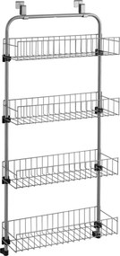 METALTEX Závěsný organizér na dveře, 4 patra, Baskets4Door, 45 x 17 x 103 cm