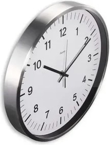 Hama Java stříbrná / nástěnné hodiny řízené rádiovým signálem / 35 cm