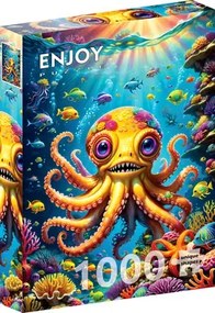 ENJOY Puzzle Roztomilá chobotnička / 1000 dílků / od 14 let