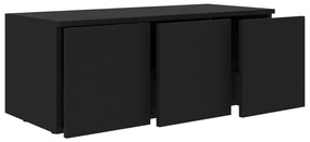 TV stolek černý 80 x 34 x 30 cm dřevotříska - Default Title