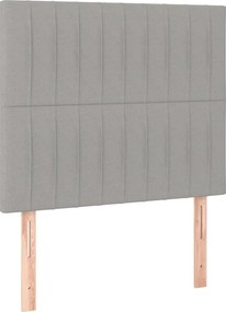 vidaXL Box spring postel s matrací 120x200 cm textil [3137301] Barva: světle šedá